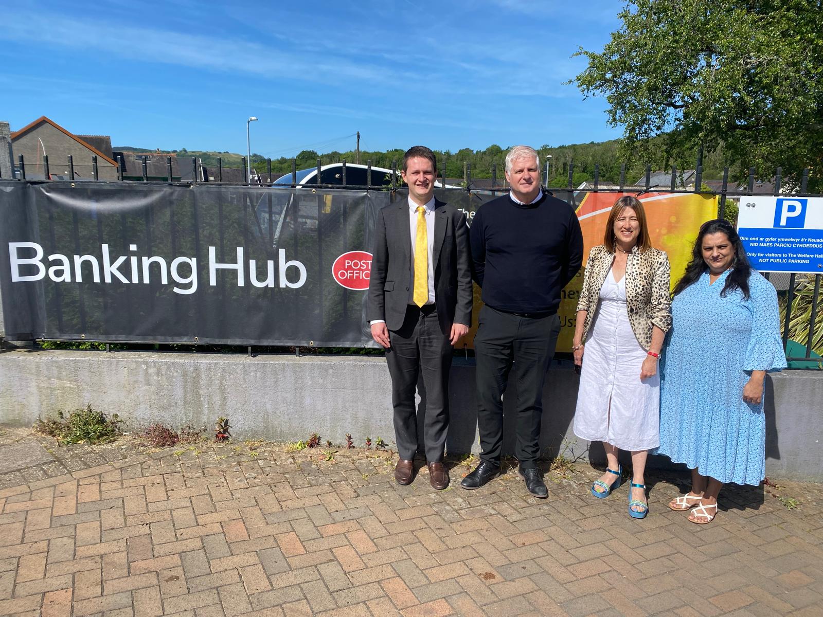 Temporary banking hub opens in Ystradgynlais - Swansea Bay News