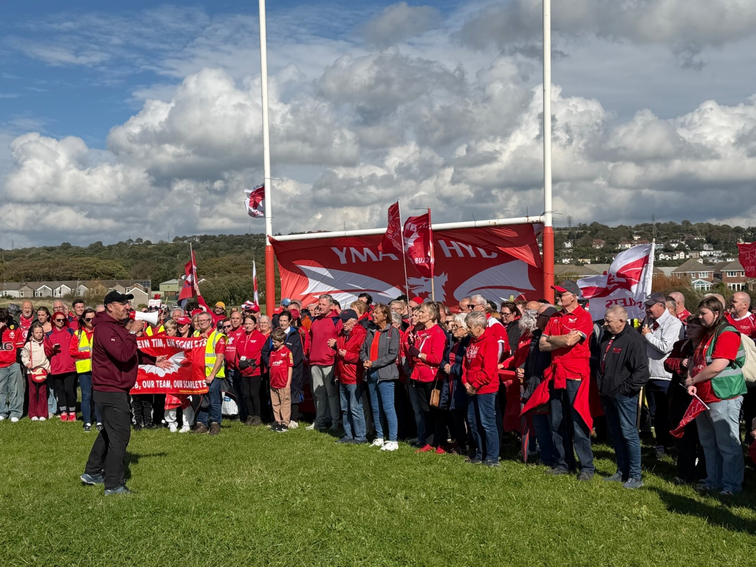 In Pictures: Supporters join Save Our Scarlets march through Llanelli ...